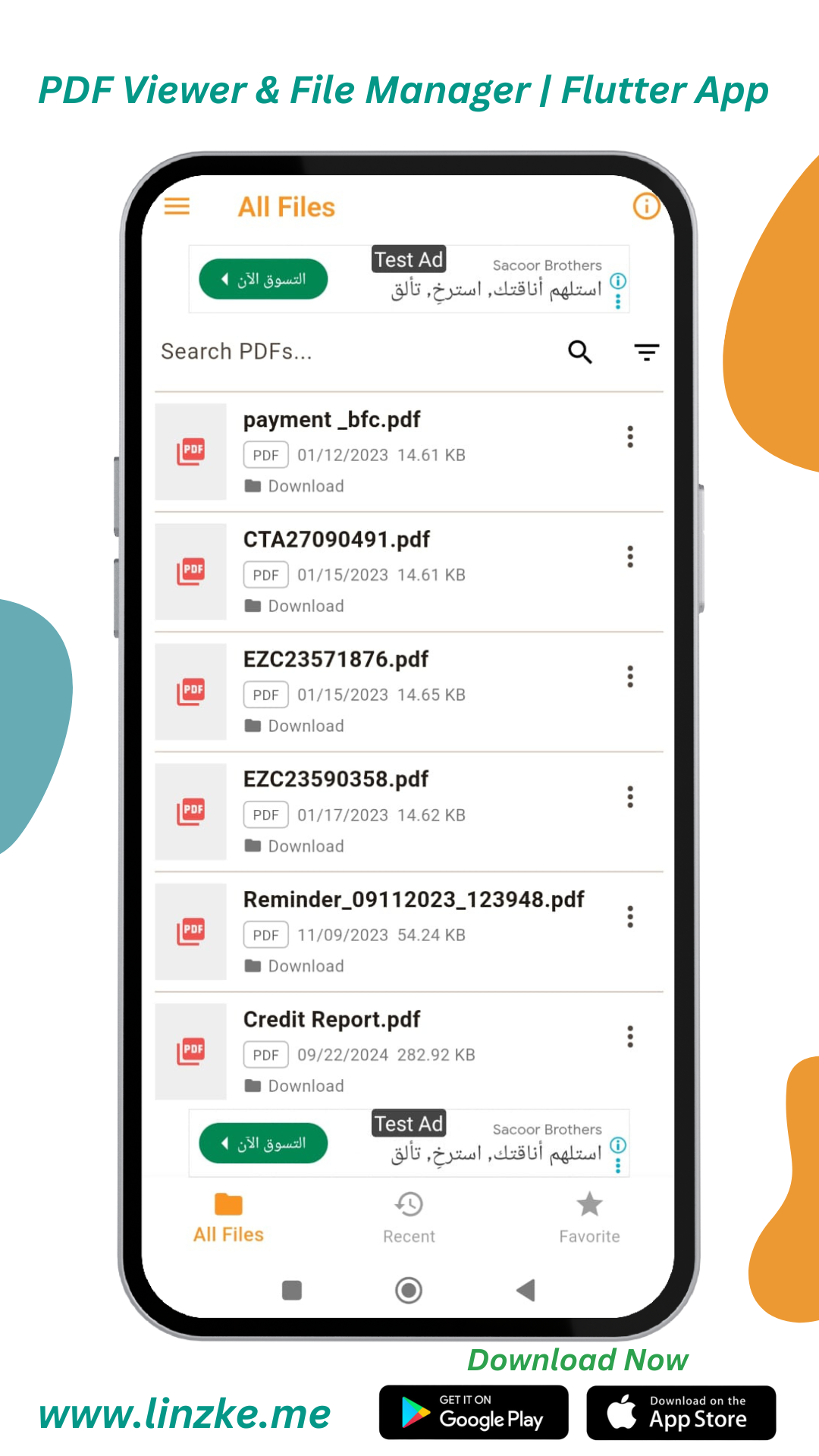 PDF Viewer & PDF Manager | Flutter App with AdMob - Linkze by quickro